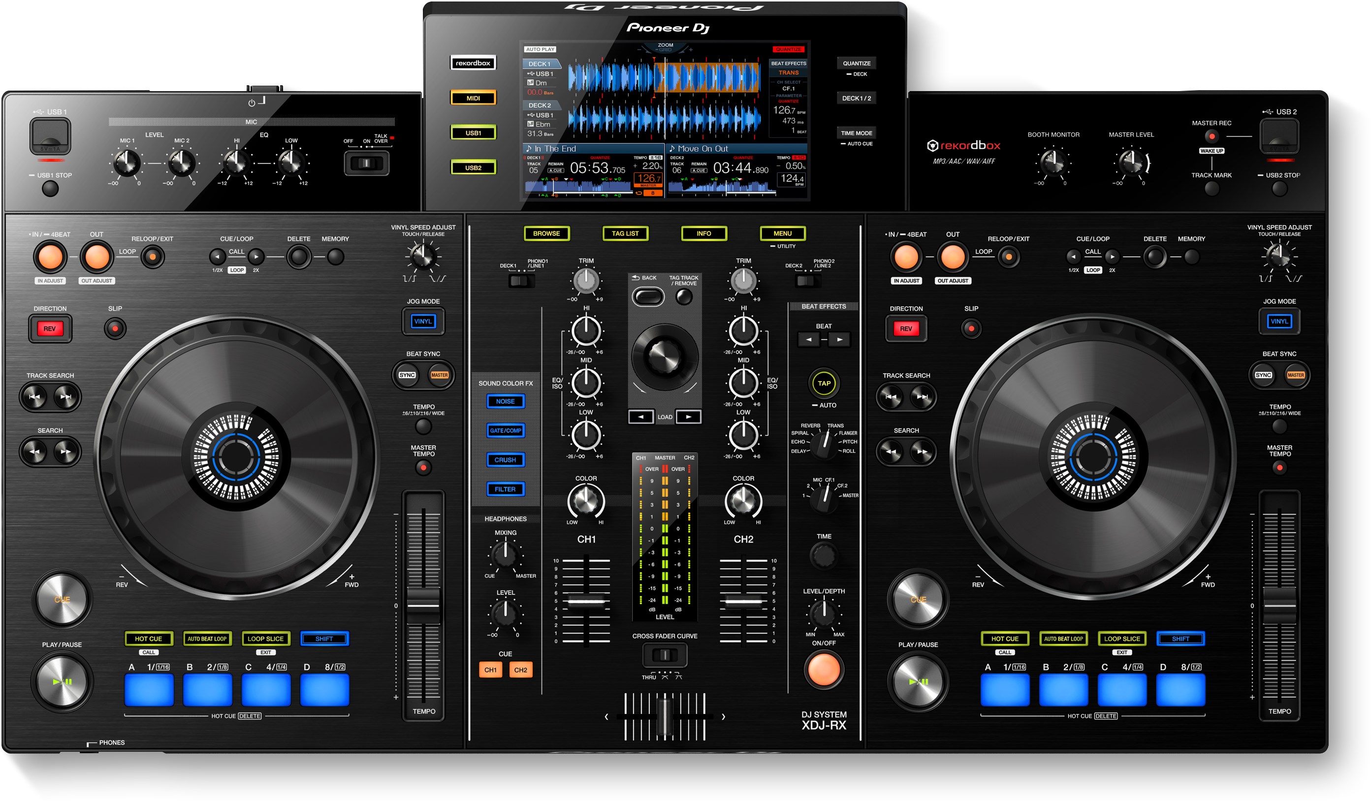 XDJ-RX (archived) All-in-one DJ system for rekordbox with a dual-deck ...