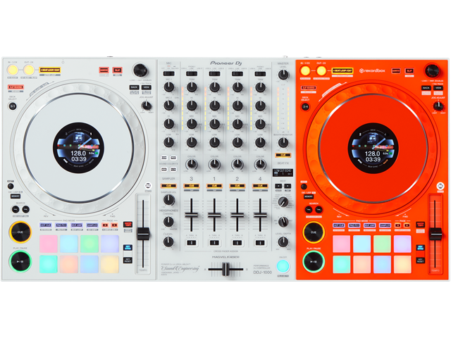 DDJ-1000-OW 4-channel performance DJ controller for rekordbox (Off ...