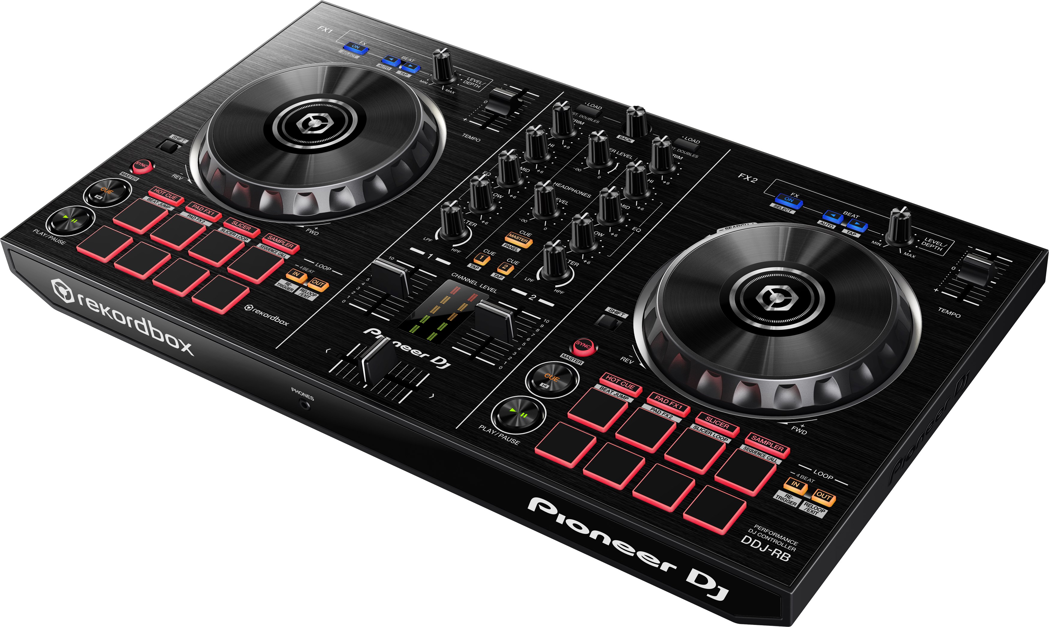 DDJ-RB (arquivado) Controlador portátil de 2 canais para o rekordbox dj (Preto) - Pioneer DJ
