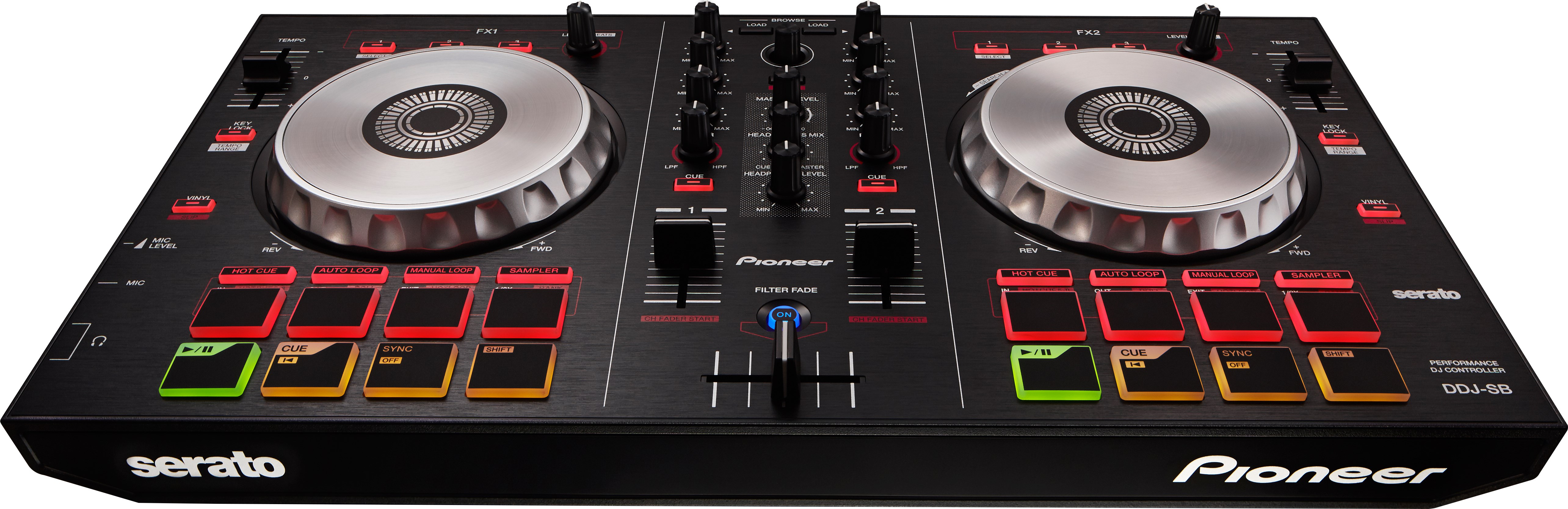 DDJ-SB (archivado) Controlador digital portátil de 2 canales DJ SB ...