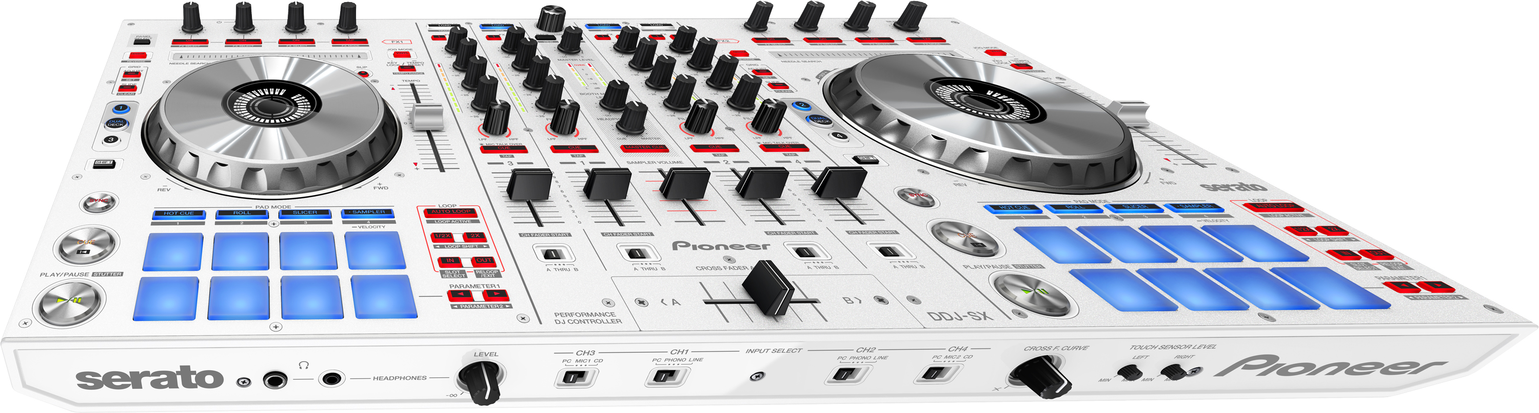 DDJ-SX-W (archived) 4-channel Serato DJ controller with performance ...
