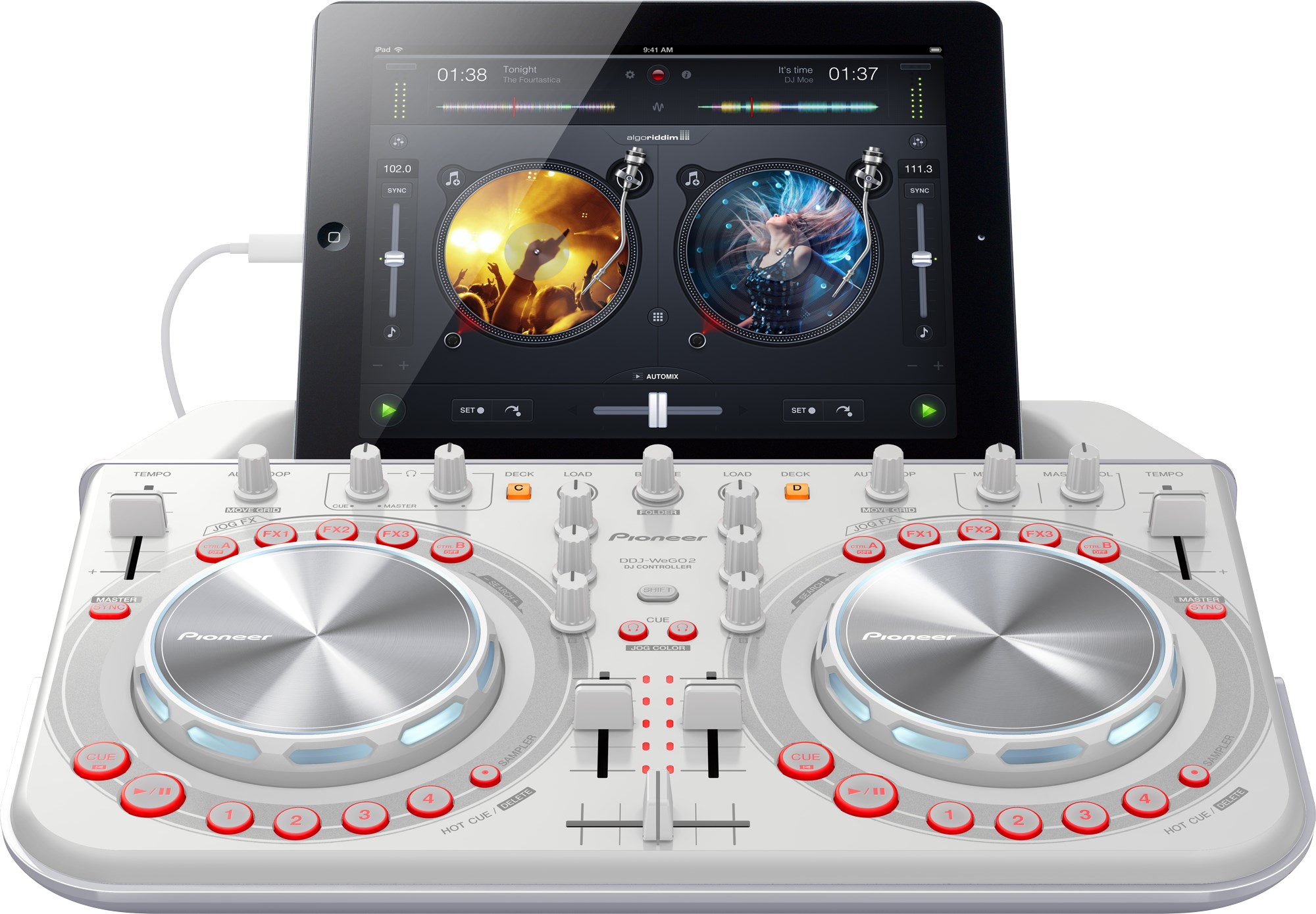 DDJ-WeGO2-W (archived) Multi-colour, compact DJ software controller ...
