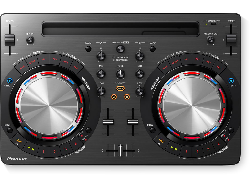 DDJ-WeGO3-K (archived) Compact, entry-level DJ software controller (black) - Pioneer DJ