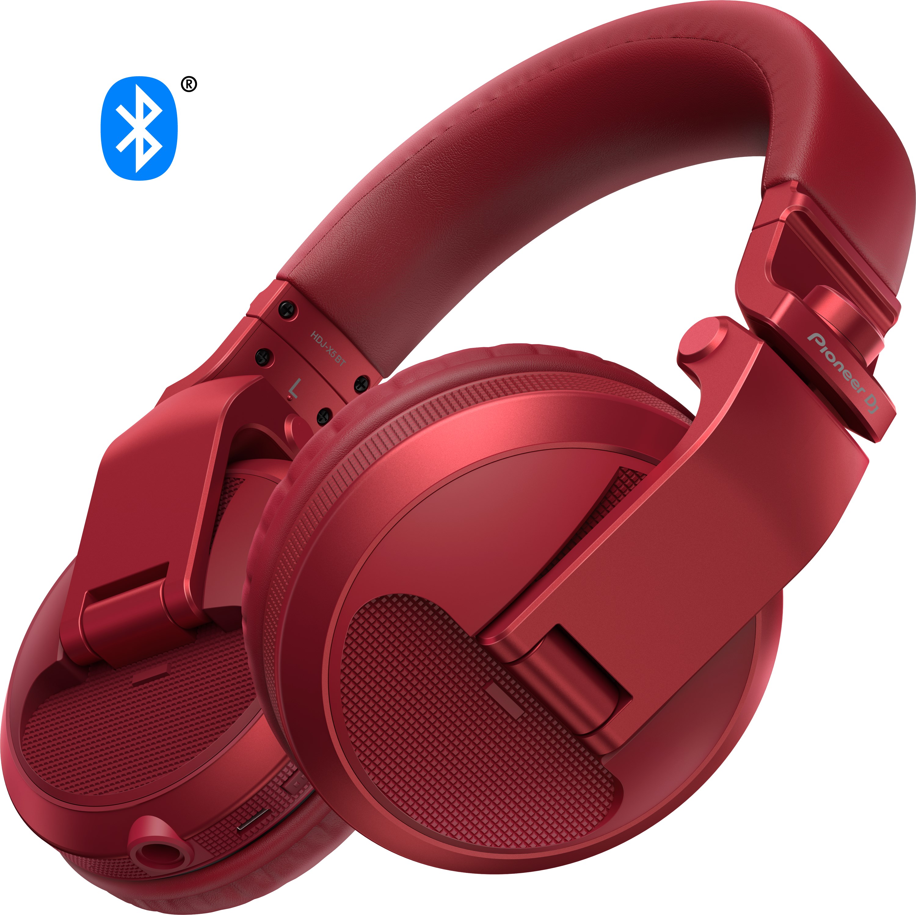 HDJ-X5BT Over-ear DJ headphones with Bluetooth® functionality (red ...