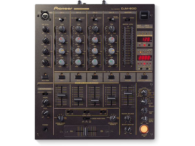 DJM-600 (archived) 4-channel effects mixer (black) - Pioneer DJ