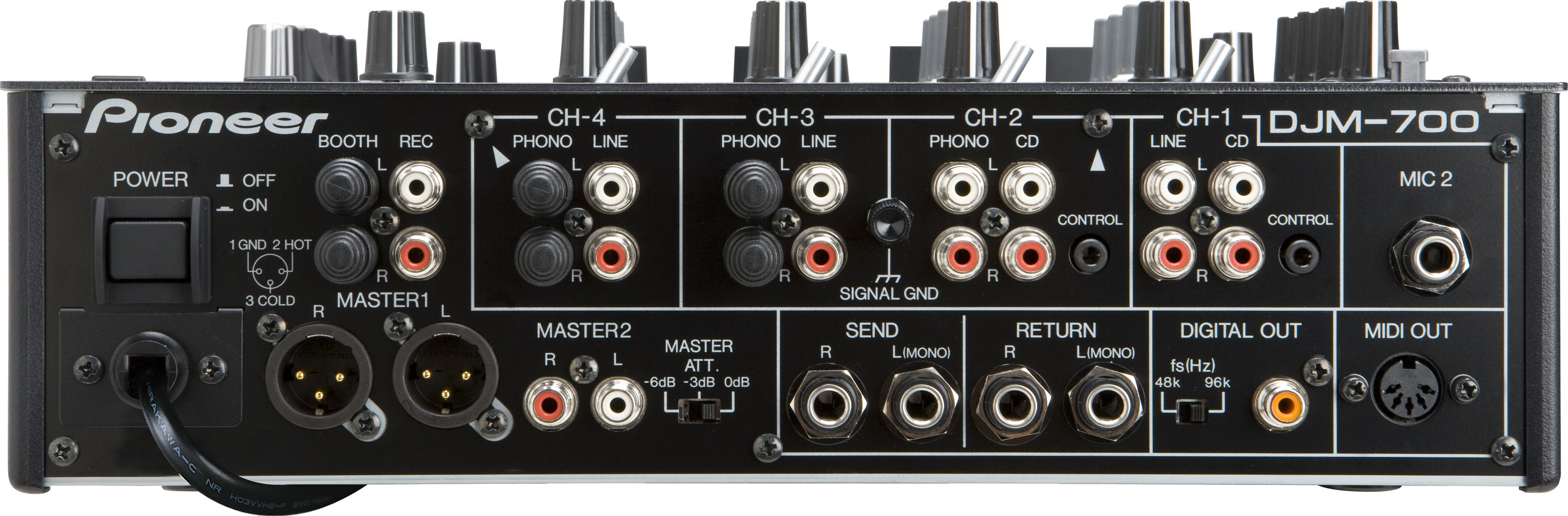 DJM-700 (archived) 4-channel mid-range digital mixer (black) - Pioneer DJ