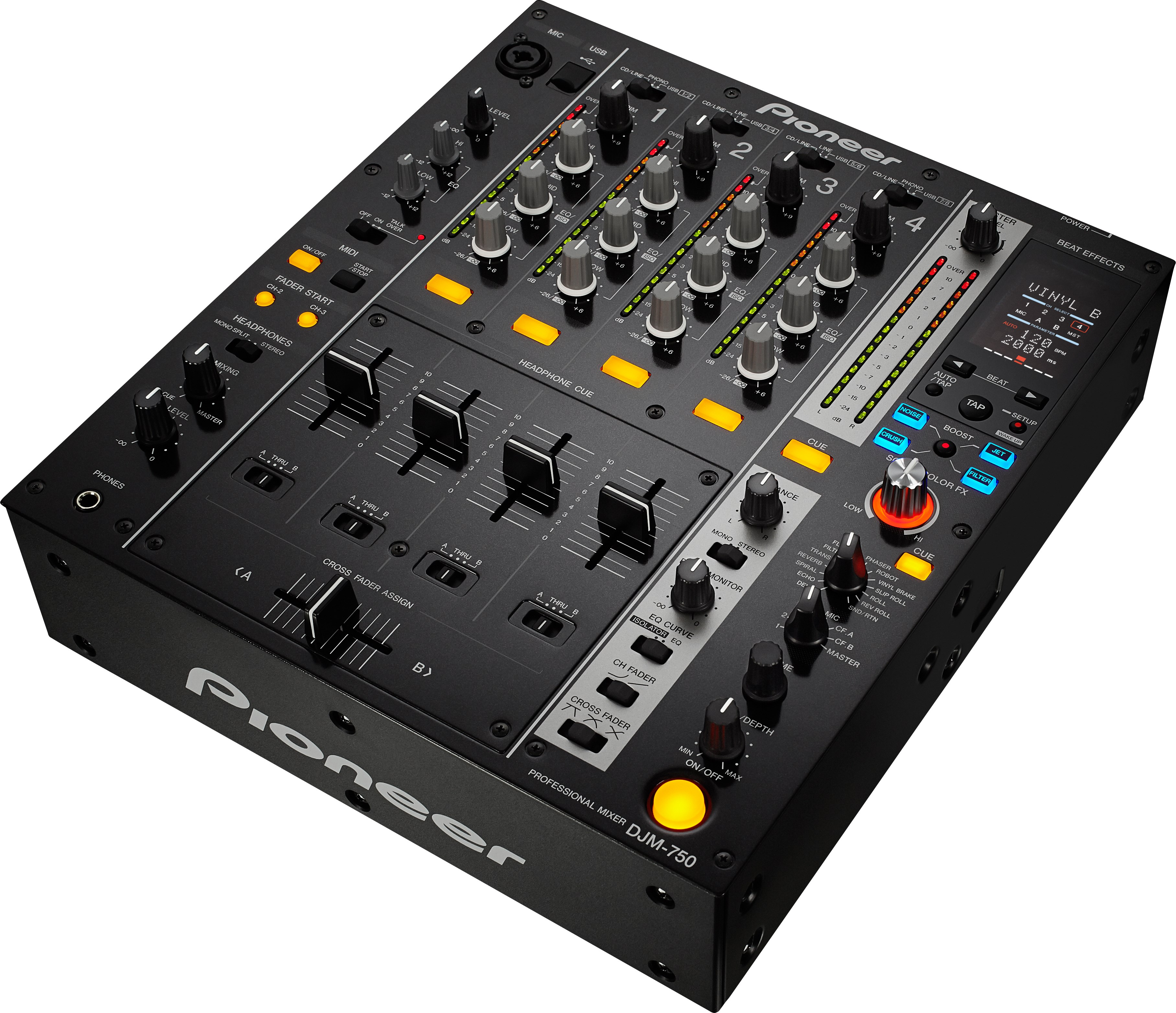 DJM-750-K (archived) 4-channel mid-range digital mixer (black) - Pioneer DJ