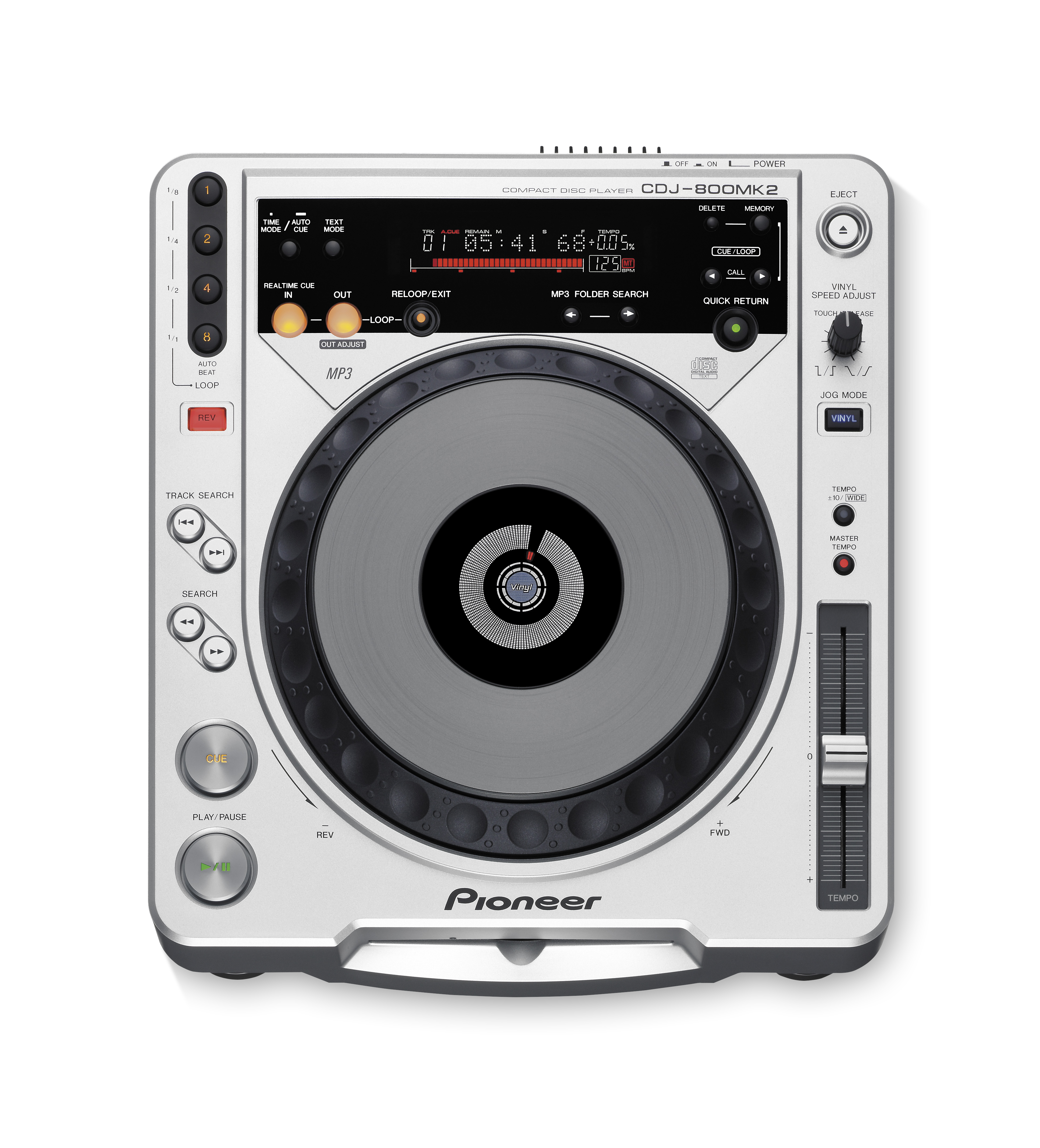 CDJ-800MK2 (archived) Digital CD deck with scratch jog wheel (black) - Pioneer DJ
