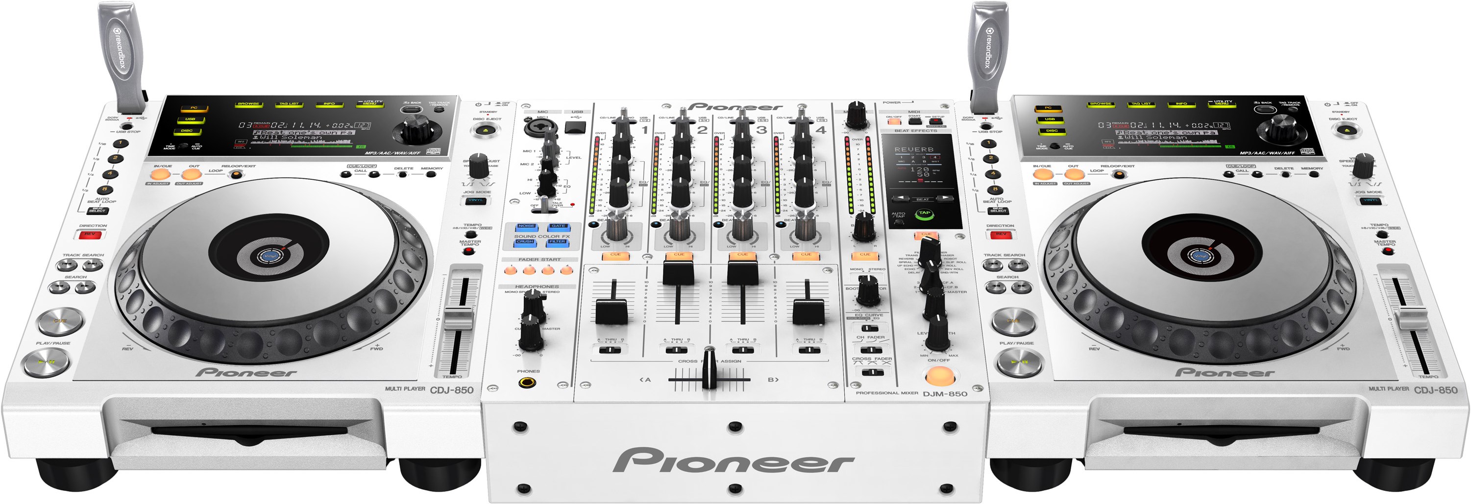 CDJ-850-W (已存档) DJ multi player with disc drive (white) - Pioneer DJ