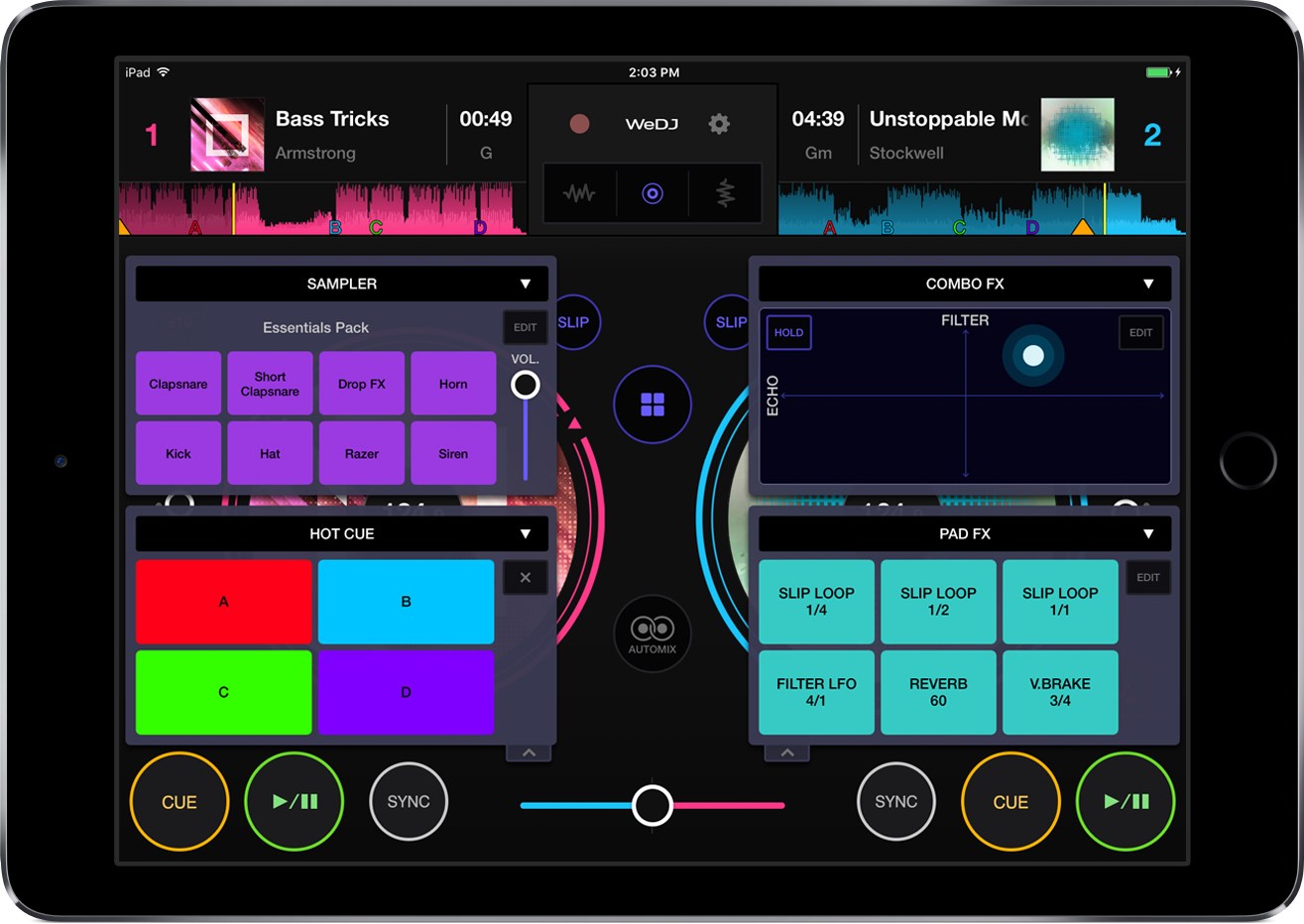 WeDJ for iPad Mobile DJ app for iPad (DJ app) - Pioneer DJ